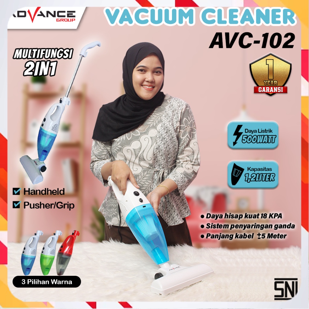 Jual Advance Vacuum Cleaner Penyedot Debu 2 in1 Handheld 500 Watt AVC ...