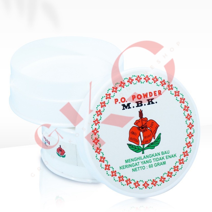 Jual Bedak MBK Powder Tin Bulat putih/silver | Shopee Indonesia