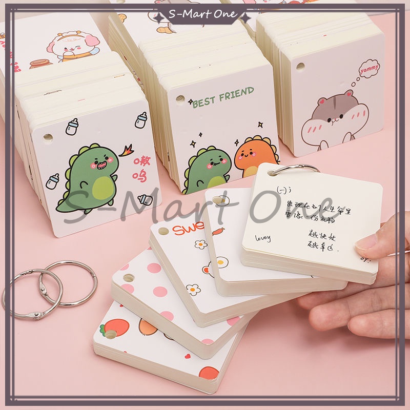 Jual Notebook Ring isi 80 lembar/Sticky Note Ring /Memo Ring Notebook ...
