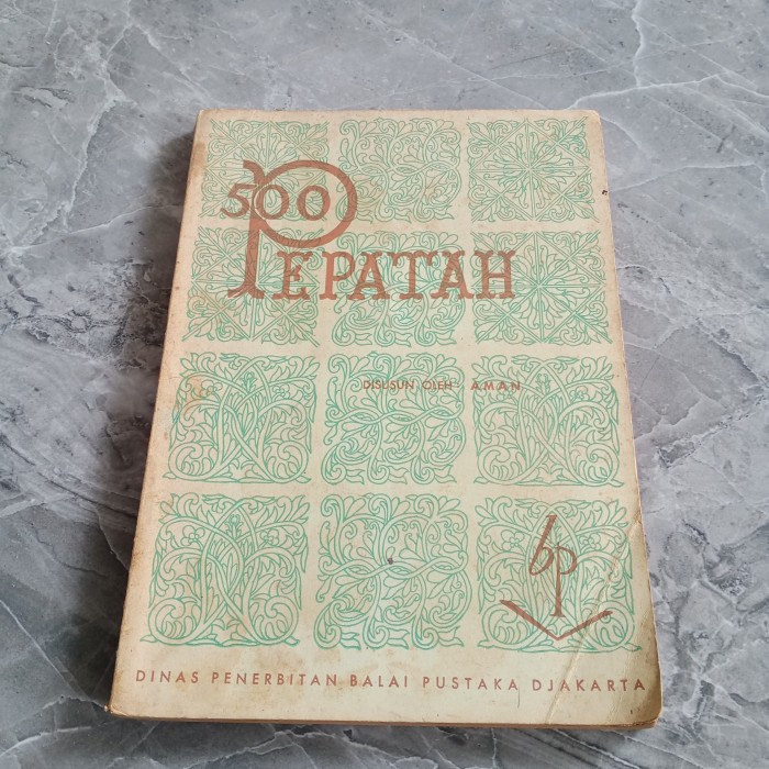 Jual 500 PEPATAH OLEH AMAN-J1 | Shopee Indonesia