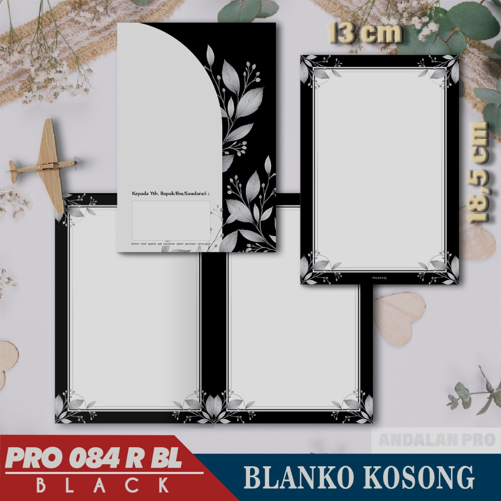 Jual PRO 084 R BL - Tebal 150 GSM - Blanko Undangan Pernikahan, Khitanan, Ngunduh Mantu ...