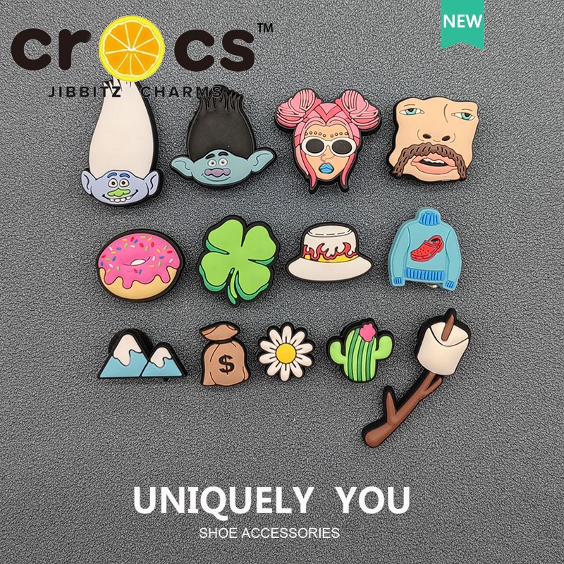 Jual jibbitz crocs charms 鞋花 鞋扣 DIY卡通配饰 shoe accessories jibbitz button ...