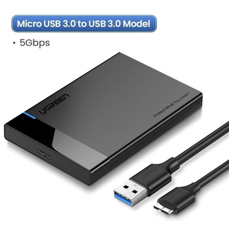 Jual UGREEN Casing Enclosure Hard Disk External 2.5 "SATA USB3.0 30848 | Shopee Indonesia