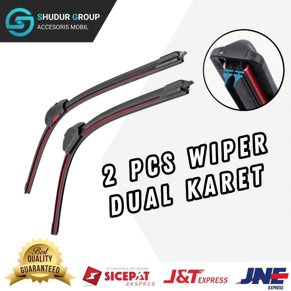 Jual Wiper Mobil Dual Karet Toyota Avanza Veloz 2021 - Sekarang / Wiper Frameless Dual Blade ...