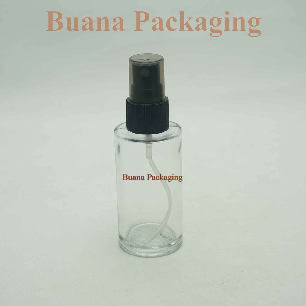 Jual Botol Kaca Serum 40 Ml RF Clear Original Tutup Spray / Botol Kaca ...