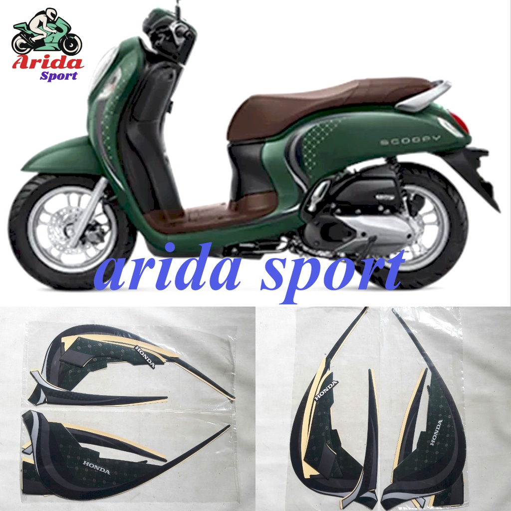 Jual stiker scopy Striping honda Scoopy 2023 2024 stylish hijau list ...