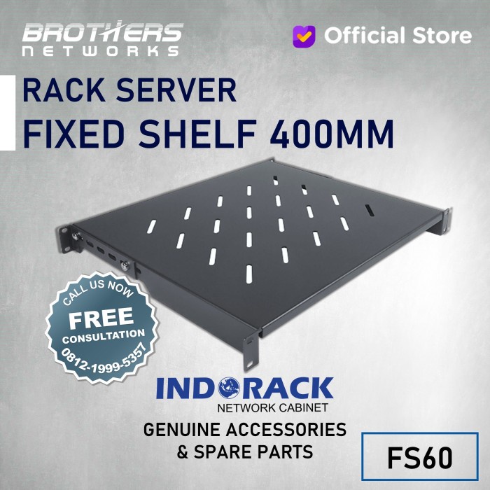 Jual FIXED SHELF 400MM FS60 -AMBALAN CLOSE RACK TATAKAN RAK SERVER ...