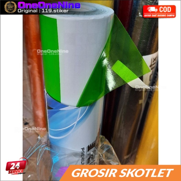 Jual Stiker Skotlet Profix 1 Roll Hijau Transparan Anti Gores - Lebar 45 cm x Panjang 15 Meter ...