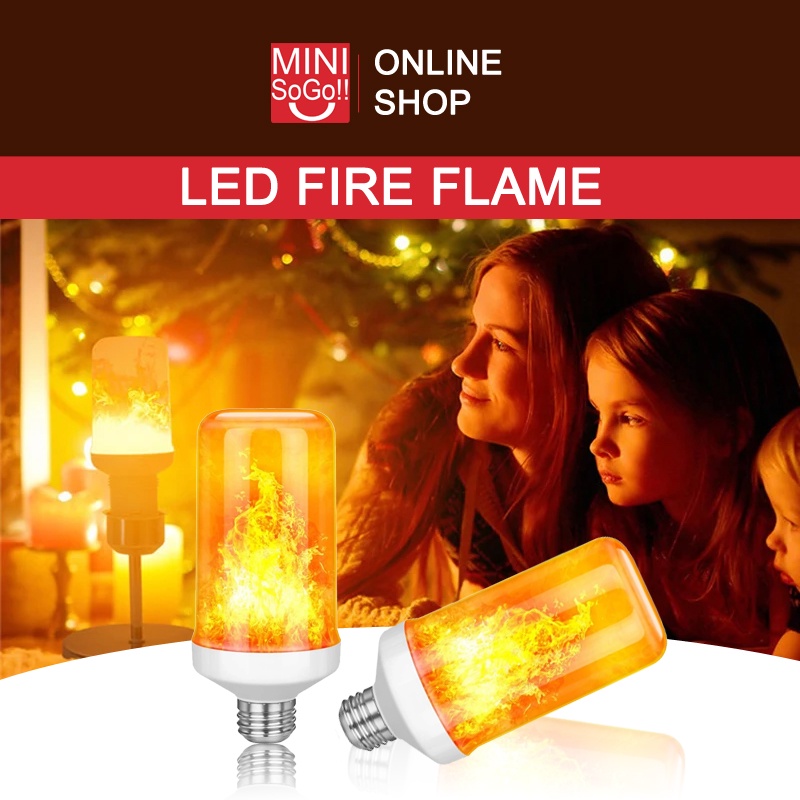 Jual Minisogo Lampu LED Api / Bohlam LED Fire Flame / Lampu Efek Api 3 ...