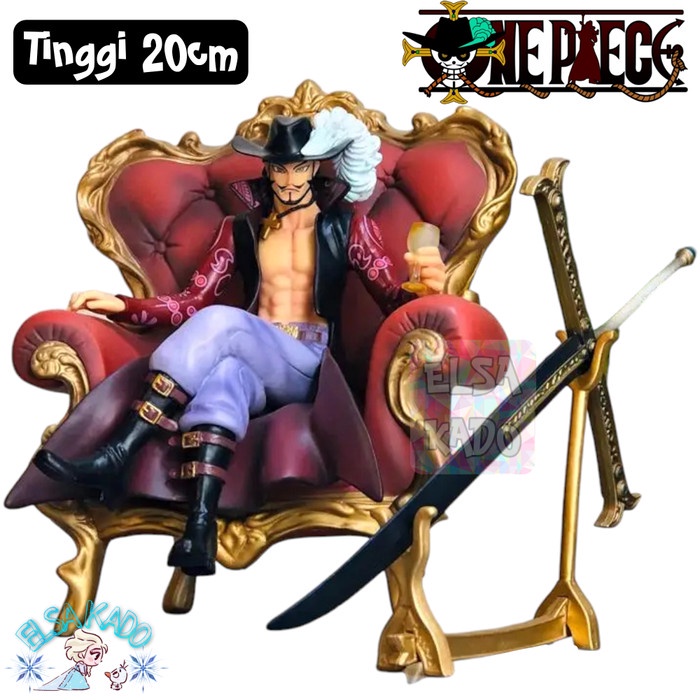 Jual Action Figure Dracule Mihawk One Piece Sitting Big Sofa GK ver ...