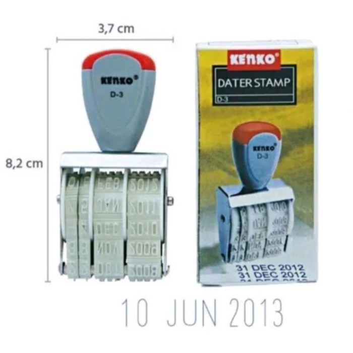 Jual KENKO Stempel Tanggal /Dater Stamp D-3 | Shopee Indonesia