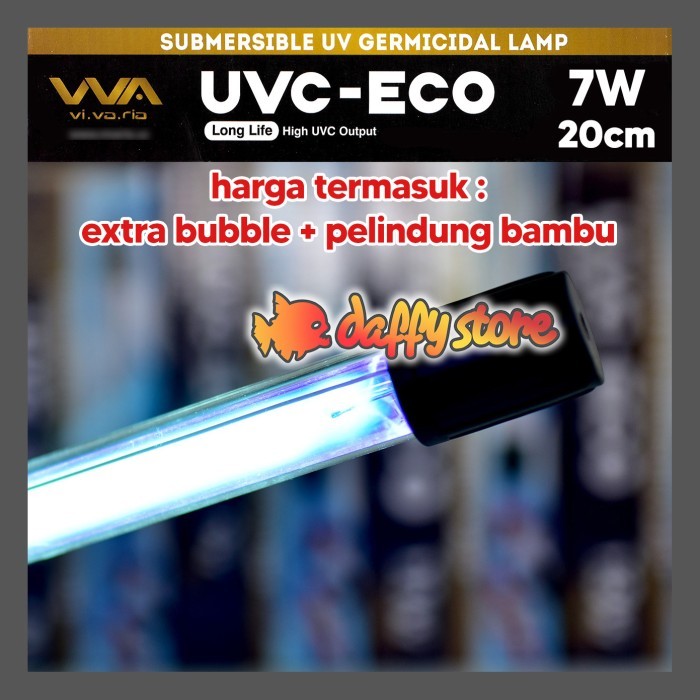 Jual Lampu UV 7W VIVARIA UVC ECO 7 Watt sterilizer akuarium kolam | Shopee Indonesia
