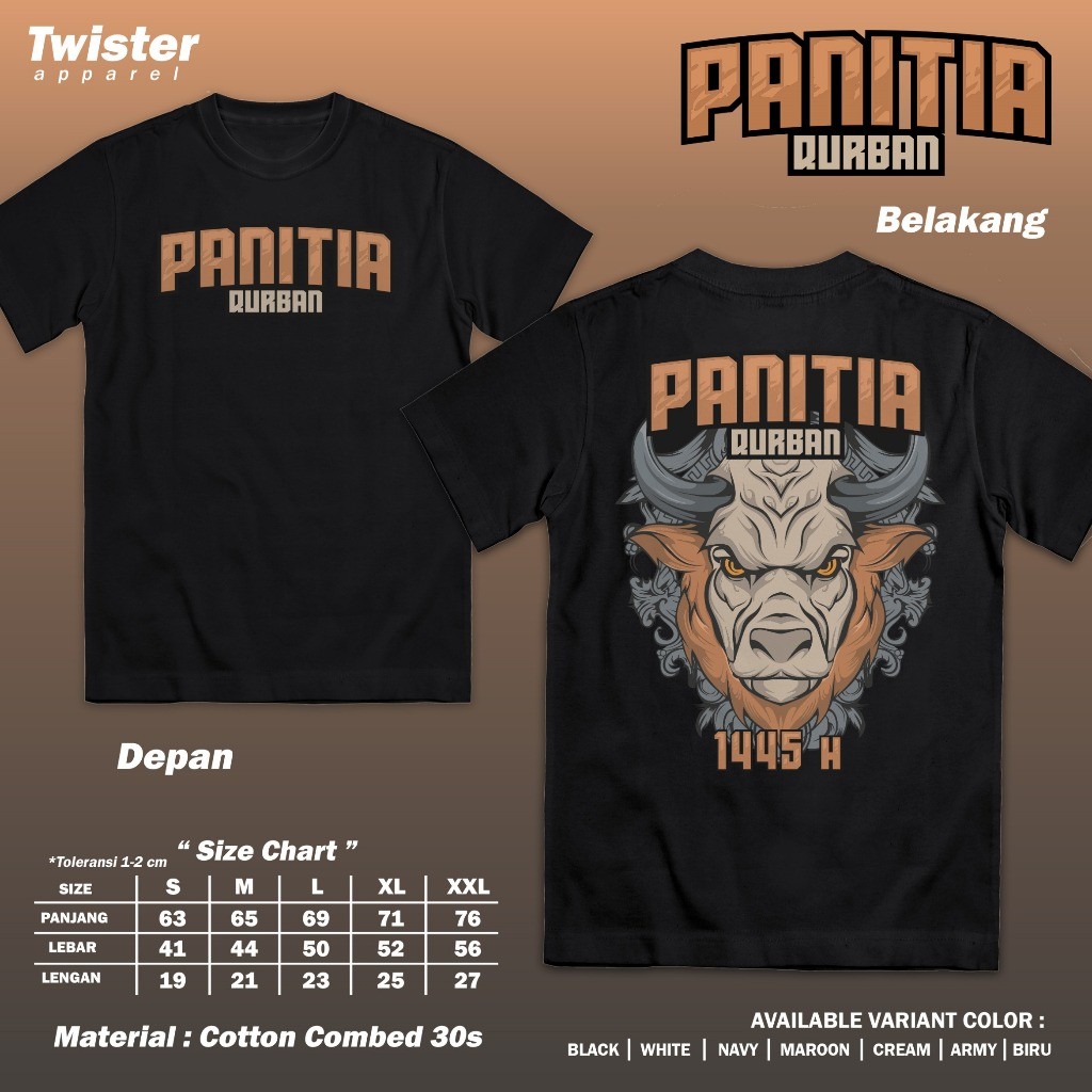 Jual Kaos Panitia Qurban 2024 1445 H Baju Kurban Idul Adha Pembunuh ...
