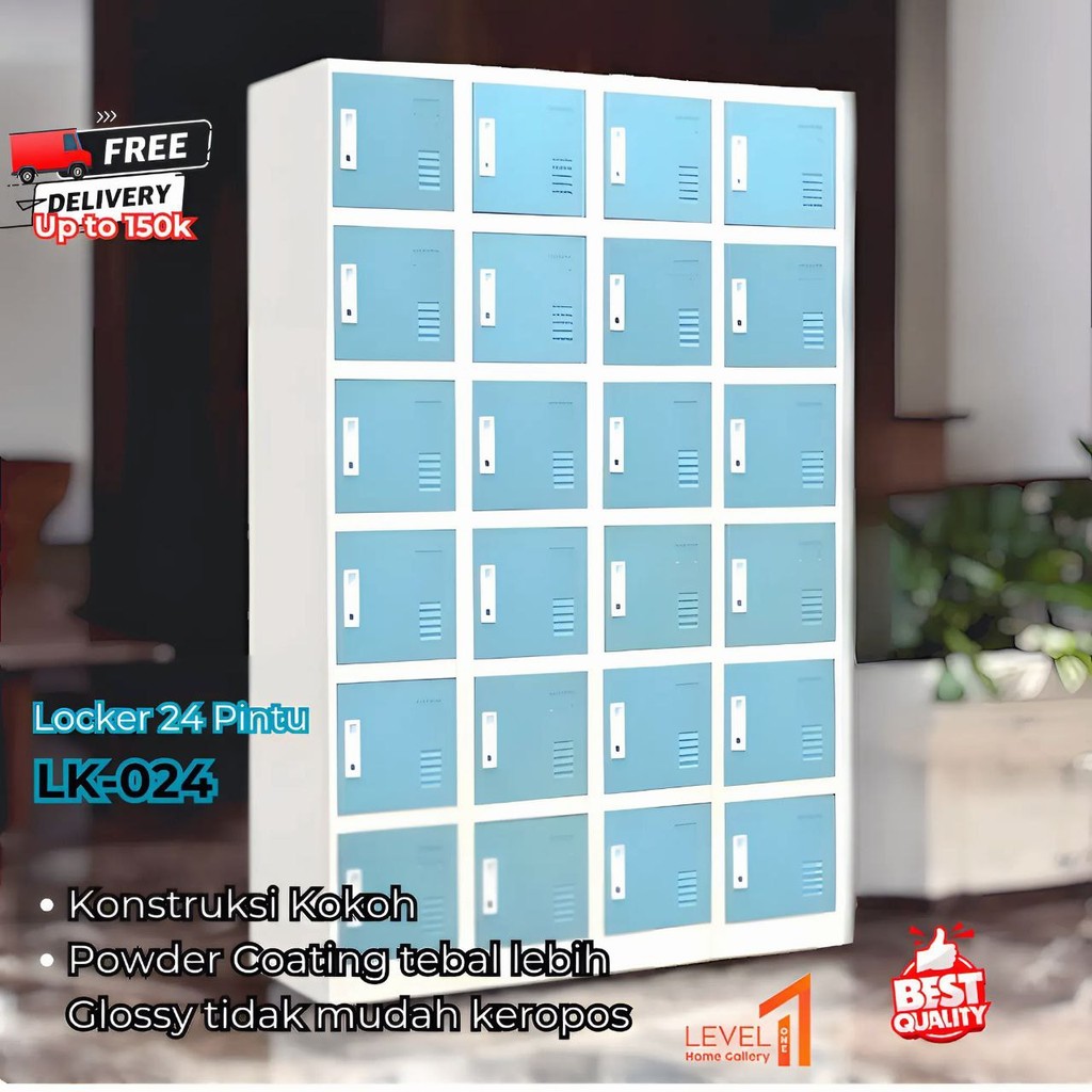 Jual Lemari K24 Locker Besi 24 Pintu | Lemari Besi Loker Karyawan ...