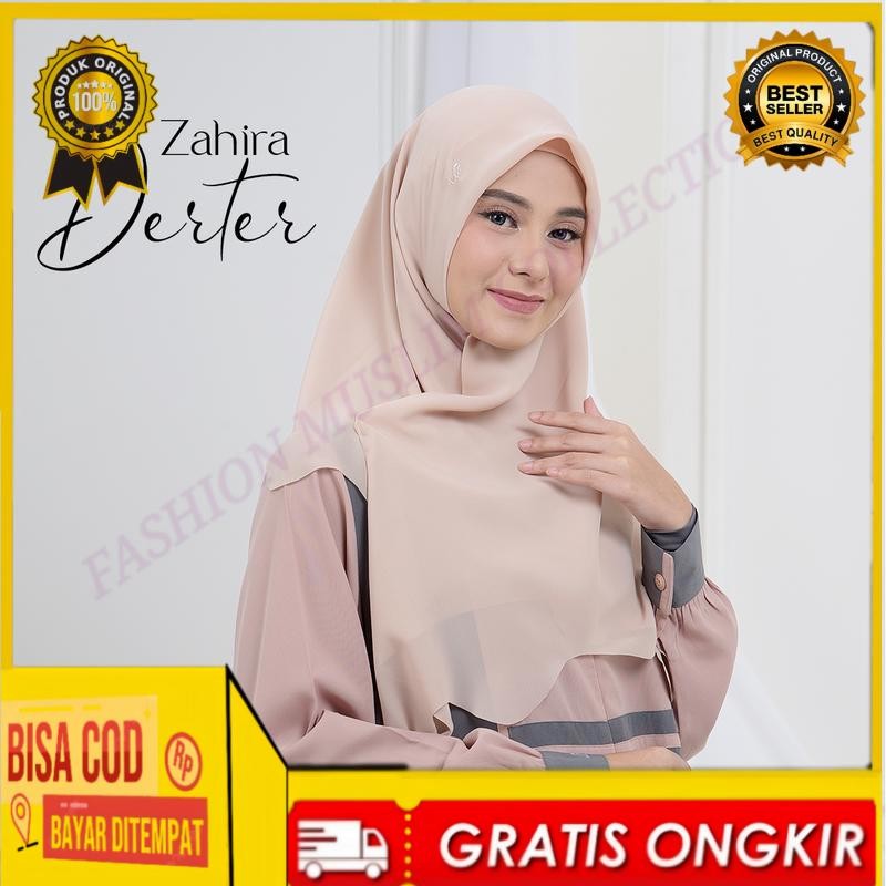 Jual Rabbani - Kerudung Segi Empat Muslim Zahira Derter V1 Motif Polos Casual Square | Shopee ...