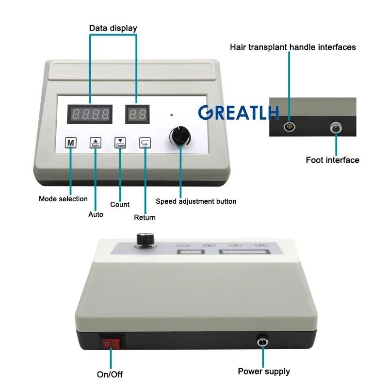 Jual GREATLH 1 Set Hair Follicle Extractor Hair Transplant Machine with ...