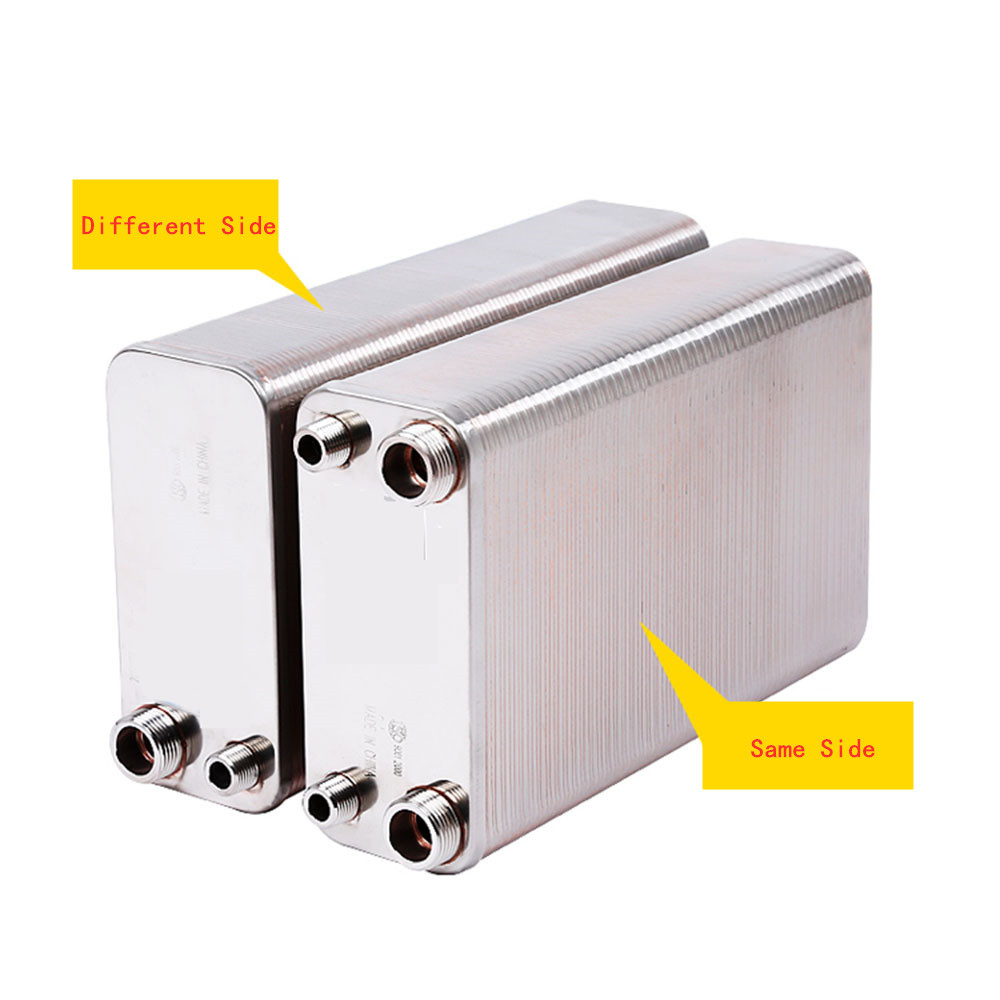 Jual 80 Plates stainless steel heat exchanger Brazed plate type water ...