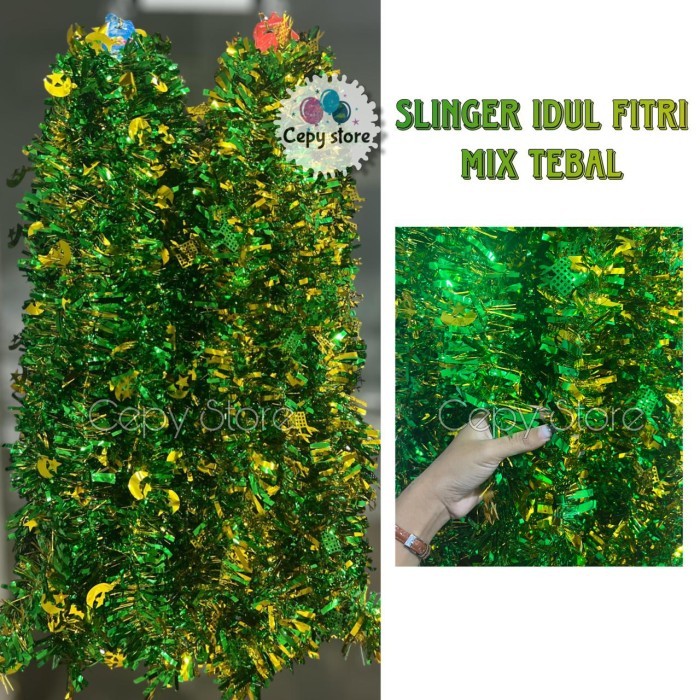 Jual Slinger Idul Fitri Lebaran / Tinsel Dekorasi Parcel Idul Fitri Mix Tebal | Shopee Indonesia