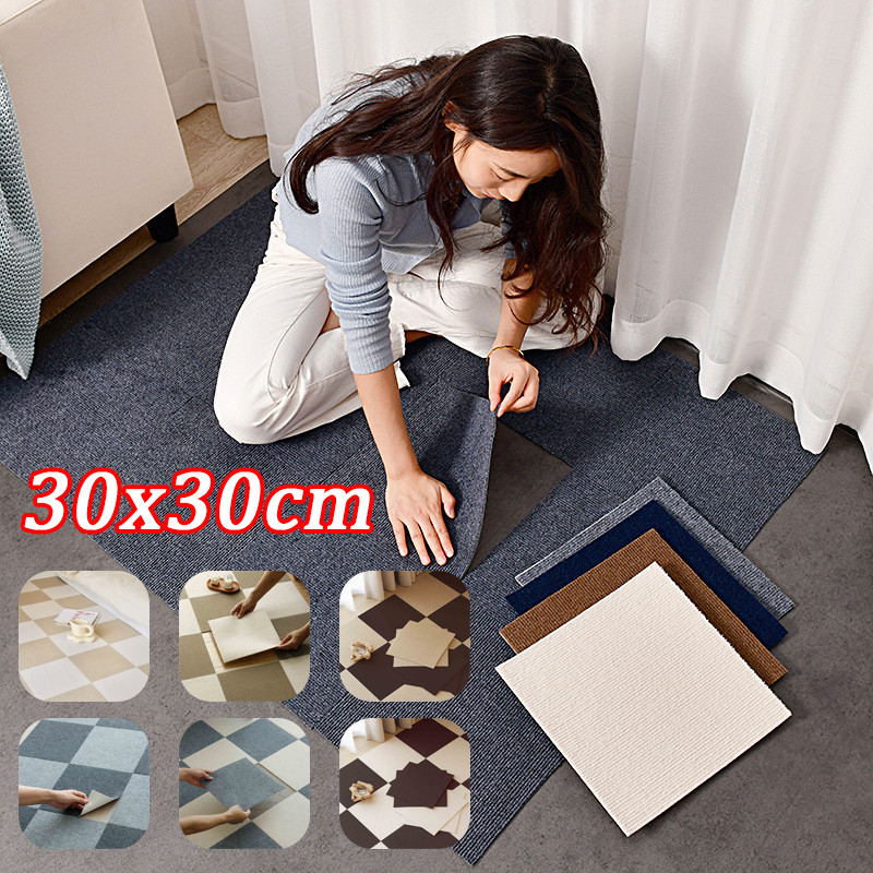 Jual DIY Puzzle Carpet Karpet Tile Brudu Polos Adhesive DIY Karpet ...