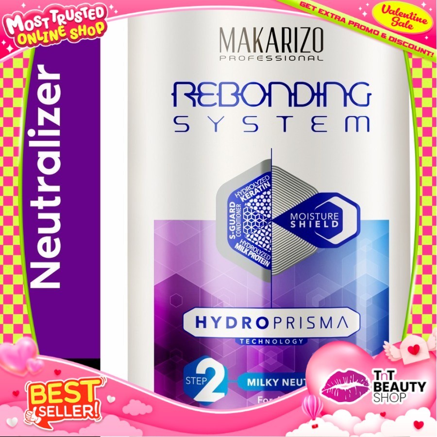 Jual Makarizo Professional Rebonding System HydroPrisma Neutralizer Milky Bottle 500 mL | TnT ...