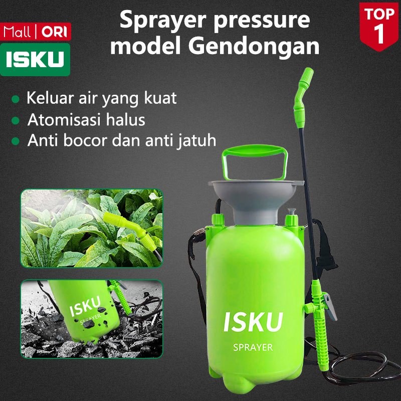 Jual AS45TY ISKU Pressure Sprayer Multi Fungsi 5L Alat Semprot Tanaman ...
