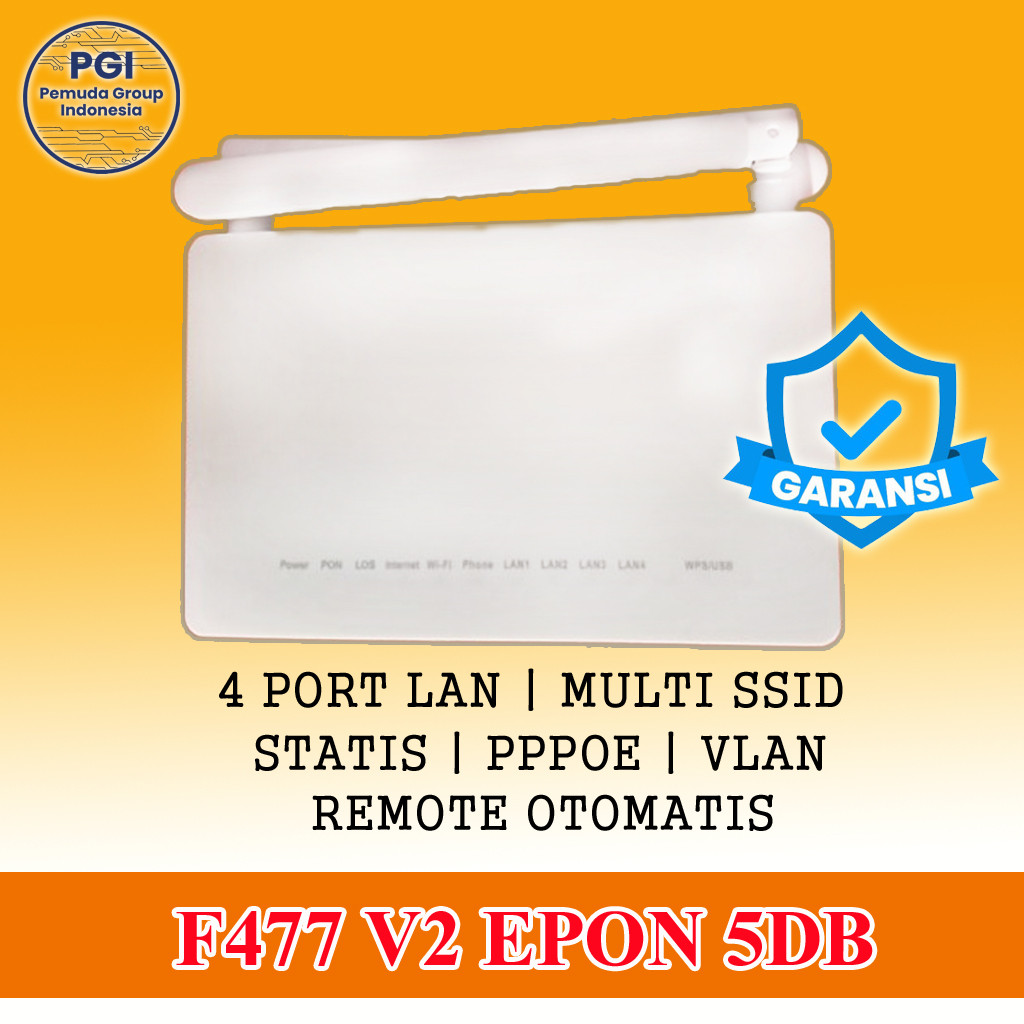 Jual ZTE F477 V2 Epon ONU ONT Antena Panjang 5db UNIT BARU bkan F460 ...