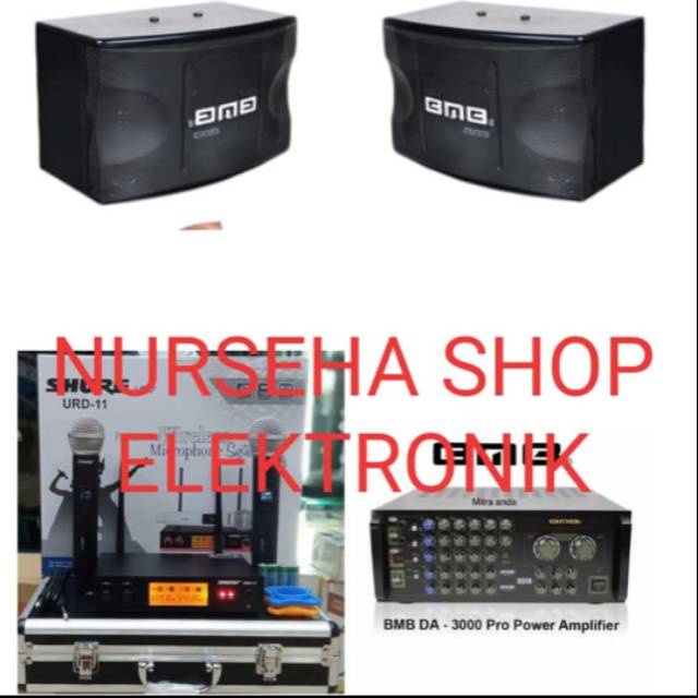 Jual PAKET KARAOKE BMB 10 INCH AMPLI BMB DA 3000 PRO ORIGINAL FREE ...
