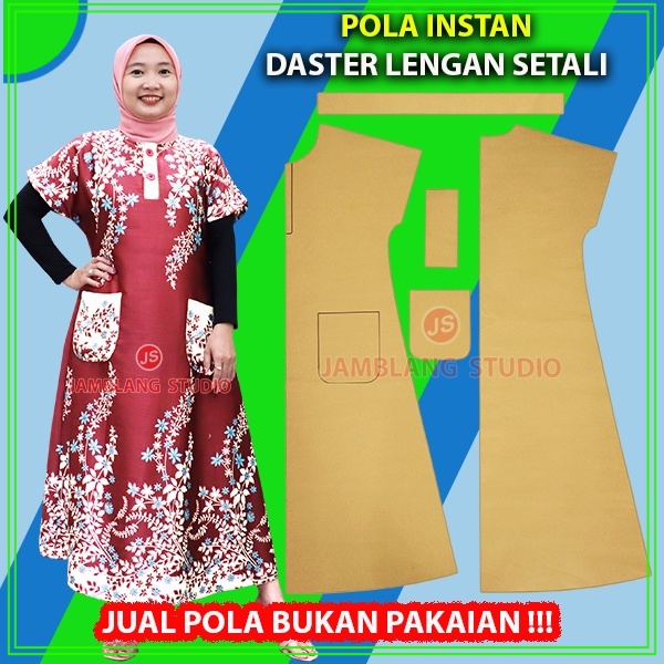 Jual Pola Instan Daster Lengan Setali [ Pola Baju Jamblang Studio ] | Shopee Indonesia