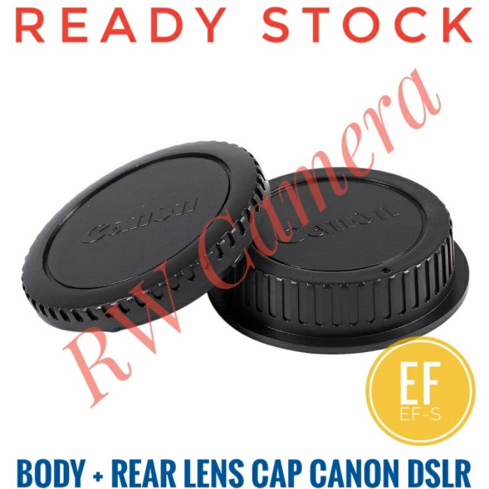 Jual EF Tutup Body plus Rear Lens Cap Lensa Belakang Bodi Canon DSLR ...