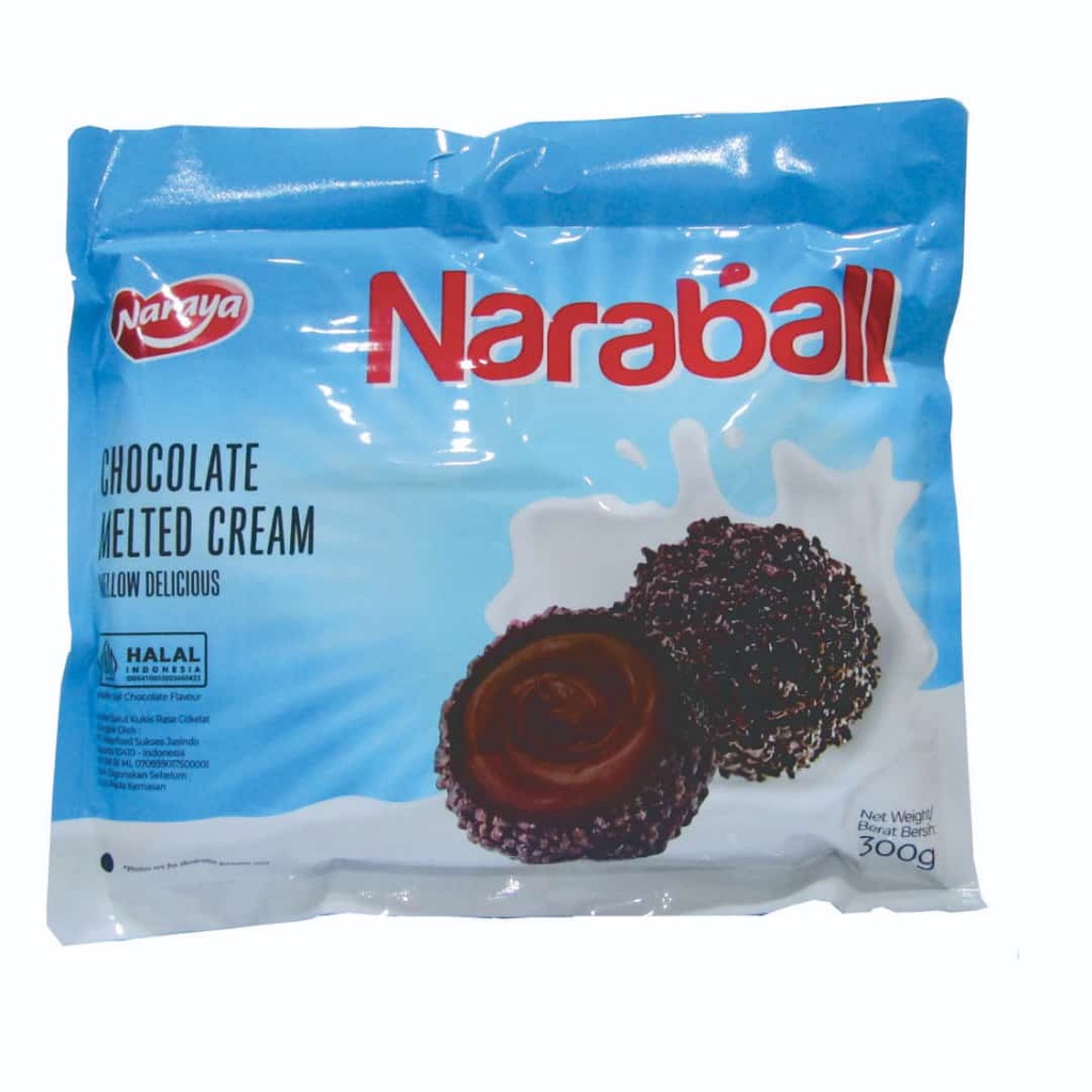 Jual Naraya Naraball Wafer Ball Chocolate / Wafer Salut Krim Cokelat ...