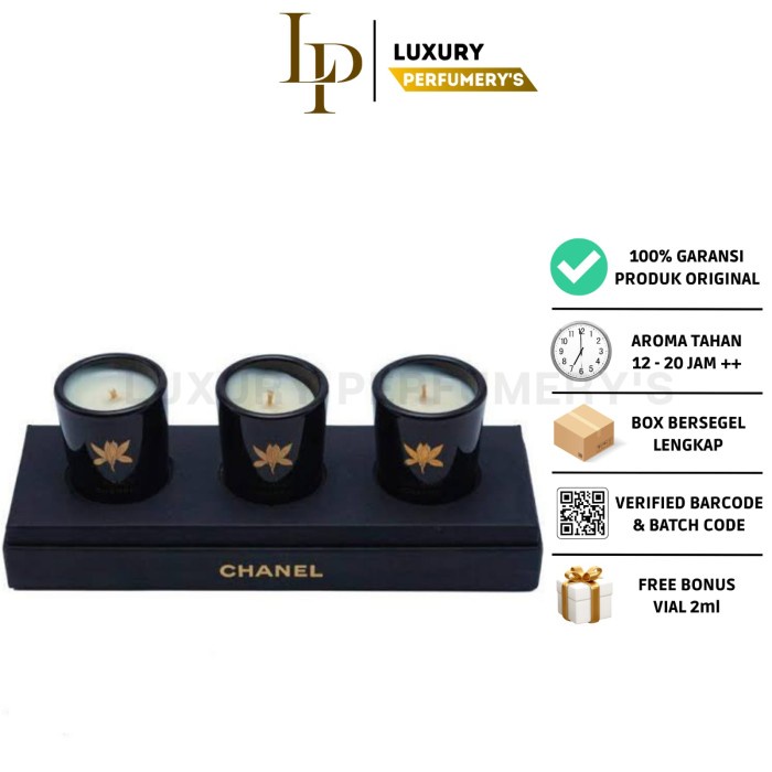 Jual Candle Chanel Discovery Set 3 x 30gr Original Box Bersegel Lengkap ...
