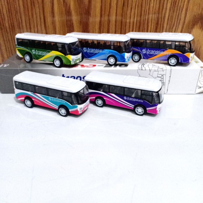 Jual DIECAST MOBIL TRANSJAKARTA ISI 5 /MAINAN BUS ANAK MOBIL MINI ...