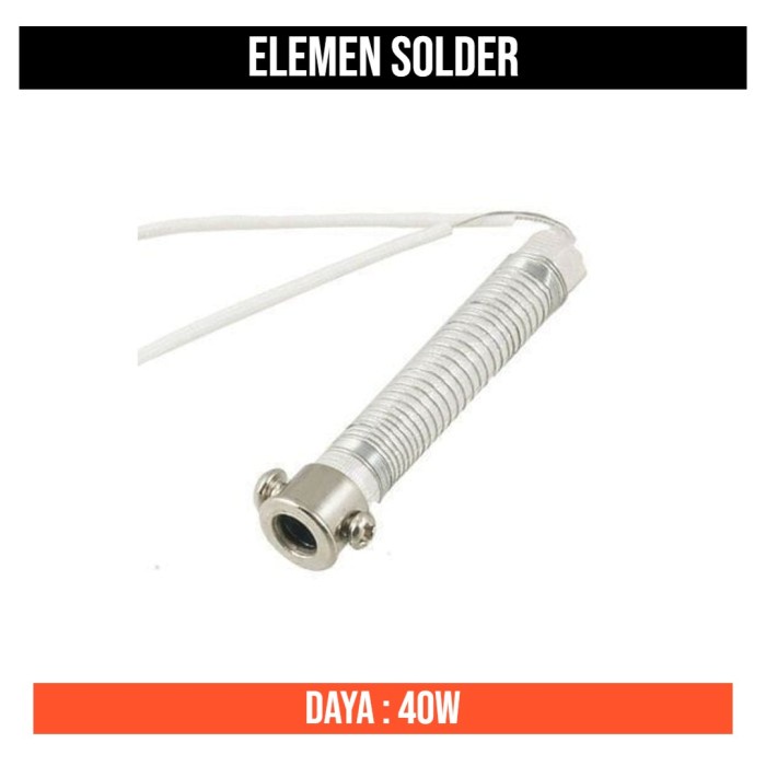 Jual Elemen Pemanas Solder Kawat Spul 80w 60w 40w Heater Element Panas ...