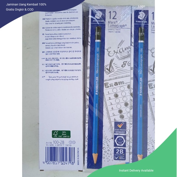 Jual Pensil 2B Staedtler isi 12 pensil (1pack) | Shopee Indonesia