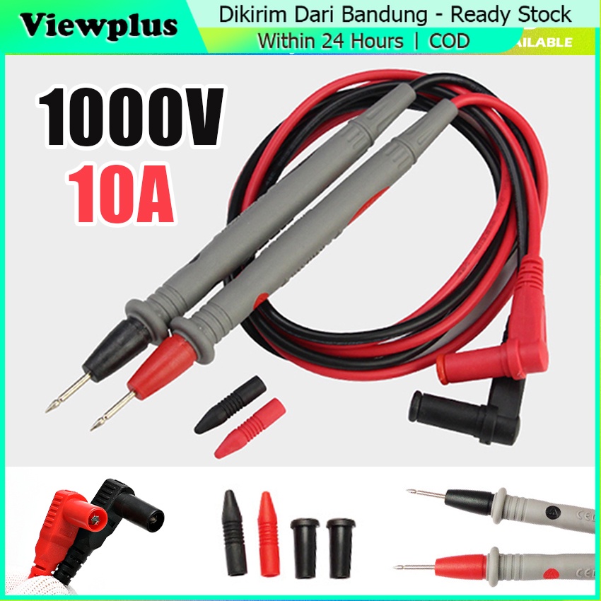 Jual Kabel Tester Jarum Lancip 1000v 10A Super Kabel Multitester ...
