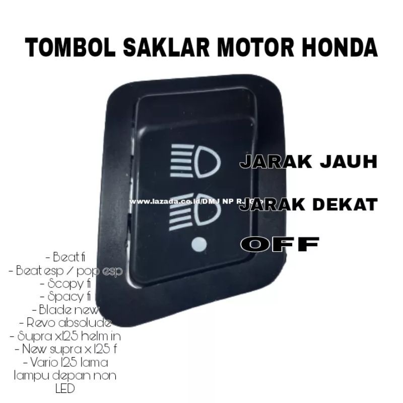 Jual TOMBOL DIM DIMMER SAKLAR DIM ON OFF HONDA SAKLAR DIM JAUH DEKAT ON ...