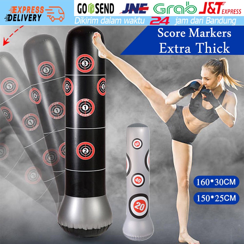 Jual m2m 1.6m Samsak/Sansak Berdiri Balon Tinju/Tendang Model Tiup Bahan PVC untuk Latihan ...