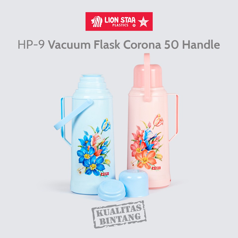 Jual LION STAR HP-9 Termos Air Vacuum Flask Corona 50 Handle | Shopee ...