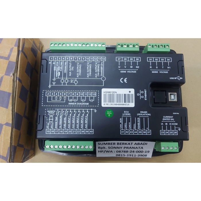 Jual SMARTGEN HGM 6120N HGM6120N HGM 6120 N AUTOMATIC MAINS FAILURE - ASLI | Shopee Indonesia