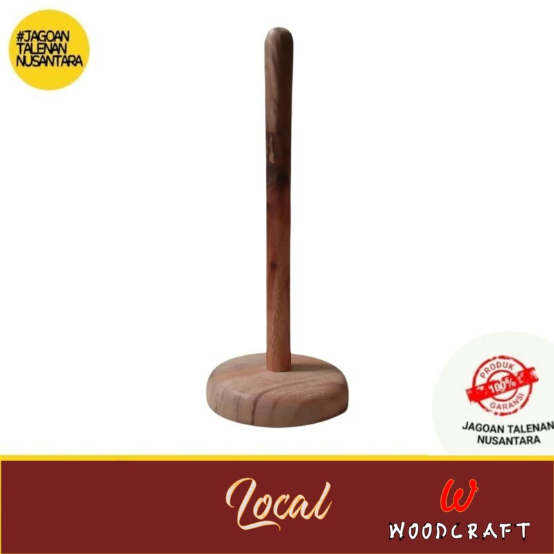 Jual Woodcraft HARGA PROMO!! Tempat Tisu Tissue Roll Kayu Mahoni ...