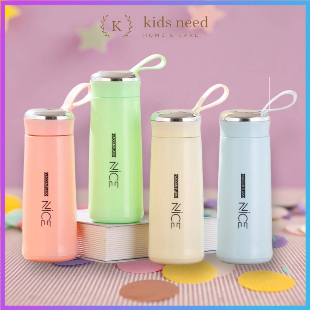 Jual Botol minum Nice Import 400ml Botol Minum Kaca Bening Termos Nice ...