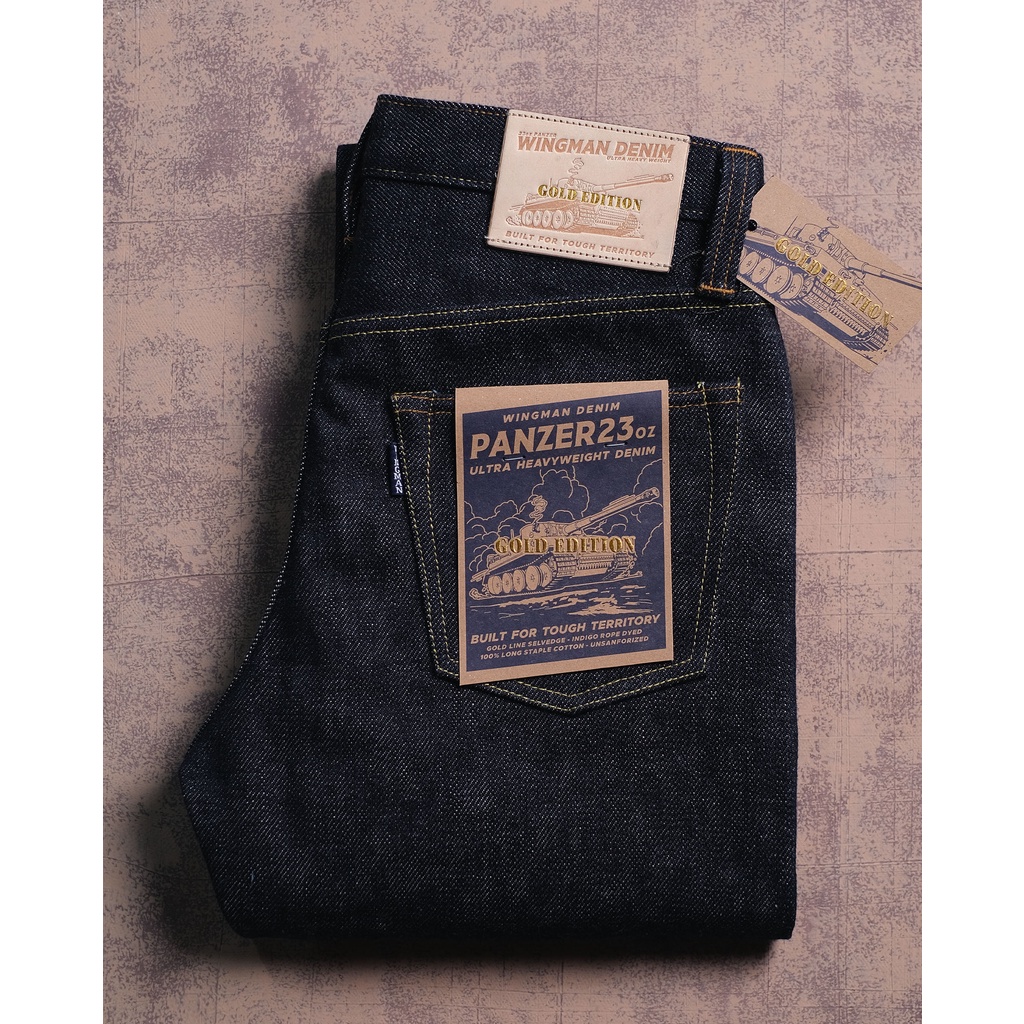 Jual WINGMAN DENIM - PANZER 23oz GOLD EDITION | Shopee Indonesia
