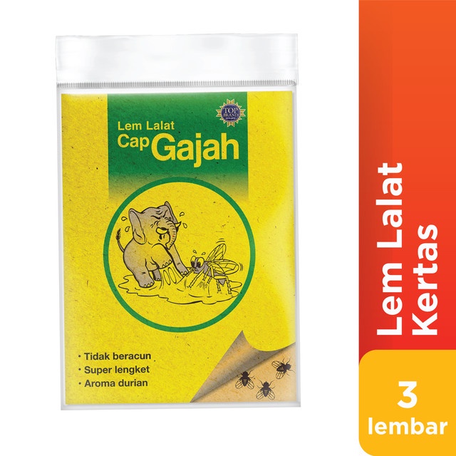 Jual Cap Gajah Lem Lalat Kertas 3'S | Shopee Indonesia