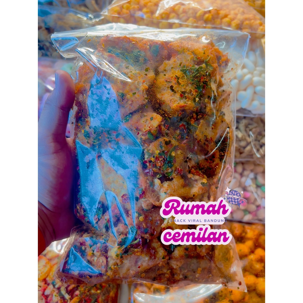 Jual Tempe Crispy Pedas daun jeruk 250gr - RUMAH CEMILAN | Shopee Indonesia