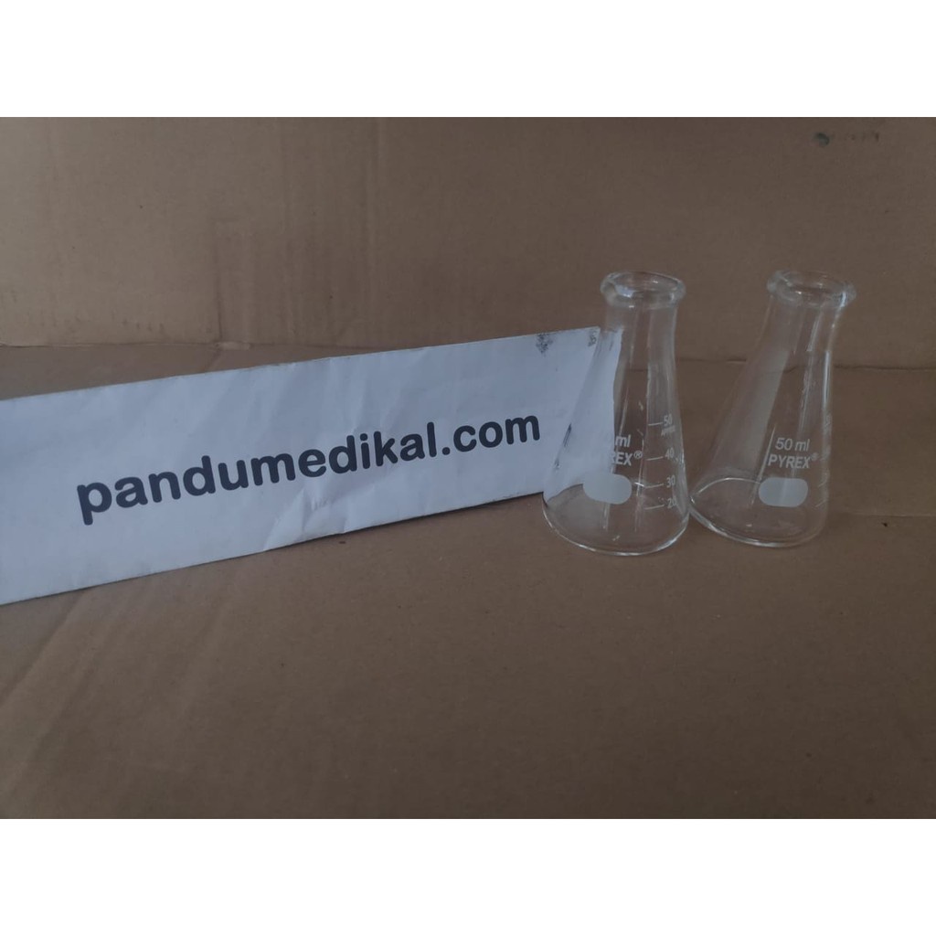 Jual Erlenmeyer 50ml Pyrex | Shopee Indonesia