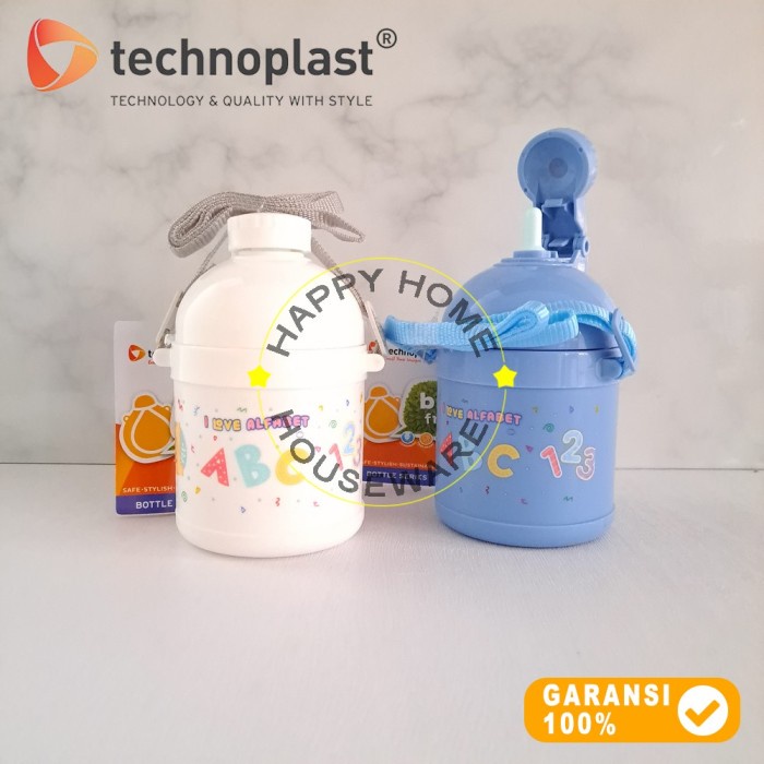 Jual TECHNOPLAST Tiny Treasure Bottle 400ml Botol Minum Pencet Sedotan ...