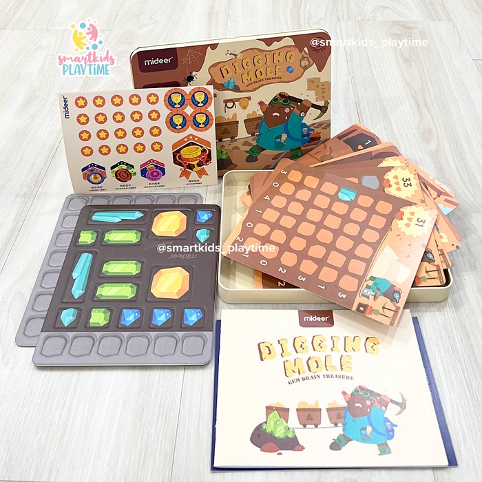 Jual Mideer Digging Mole Gem Brain Treasure Sudoku Board Game | Shopee ...