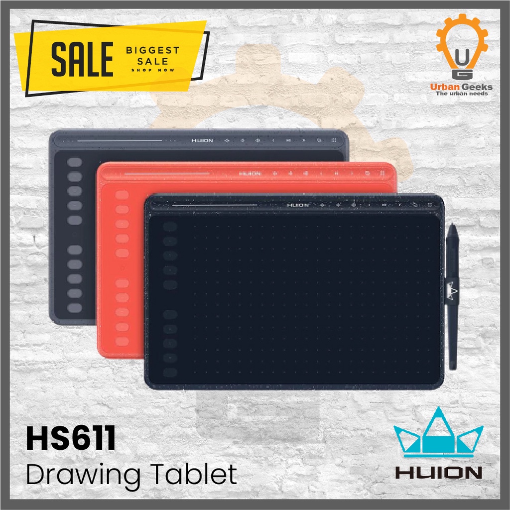Jual Huion HS611 Graphics Drawing Animasi Digital Pen Tablet Animation ...