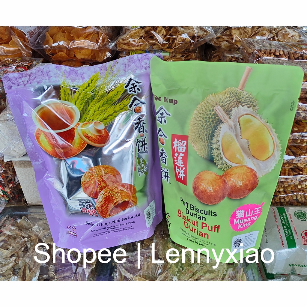 Jual Biscuit Hiong Piah Charbroil Original Puff Durian Musang King Yee ...