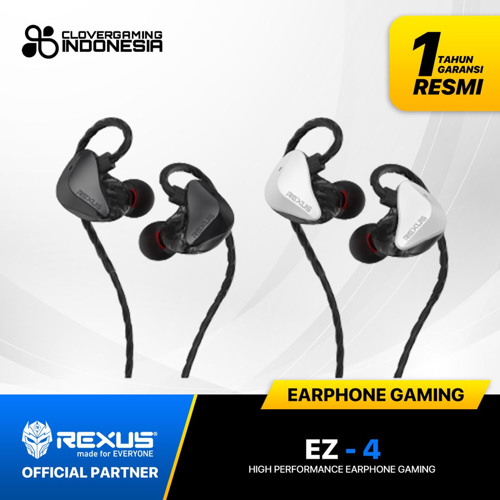 Jual Rexus Earphone EZ4 With Mic - Gaming Earphone | Shopee Indonesia